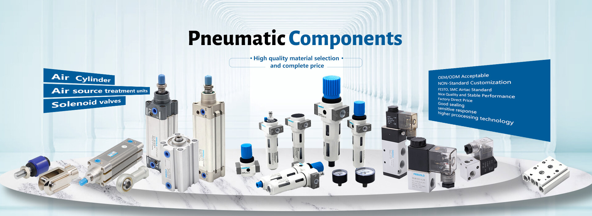Pneumatic Cylinder, Airtac Solenoid Valve, Dual Rod Cylinder ...